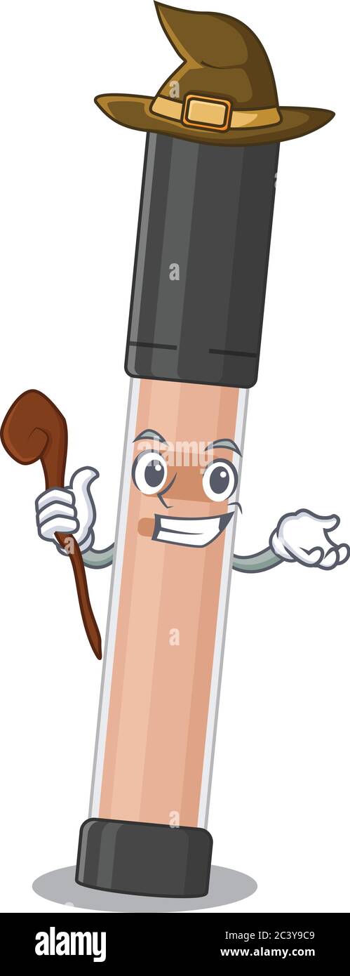 sneaky witch brightener cartoon in character design Stock Vector Image ...