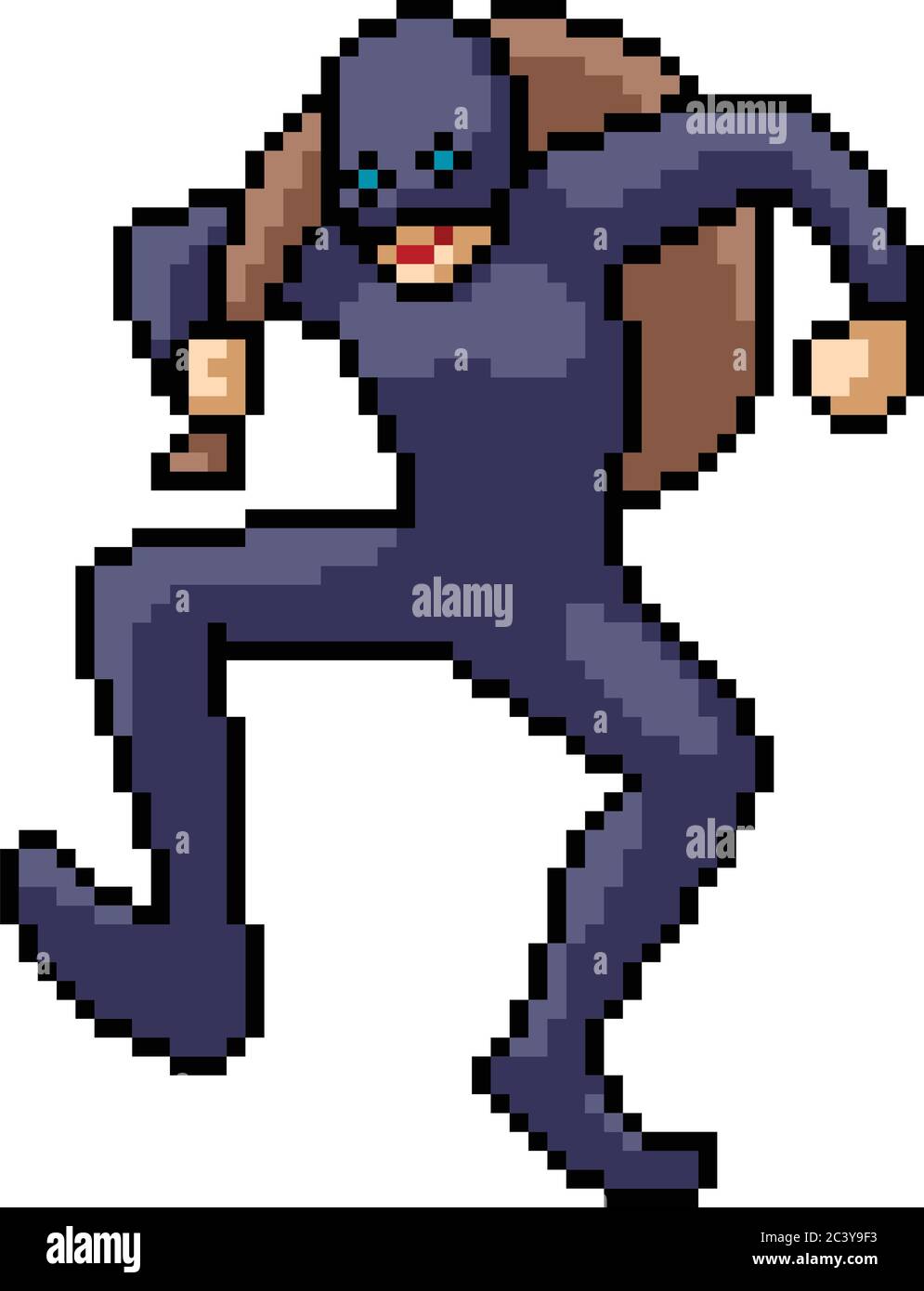vector pixel art isolated thief Stock Vector Image & Art - Alamy