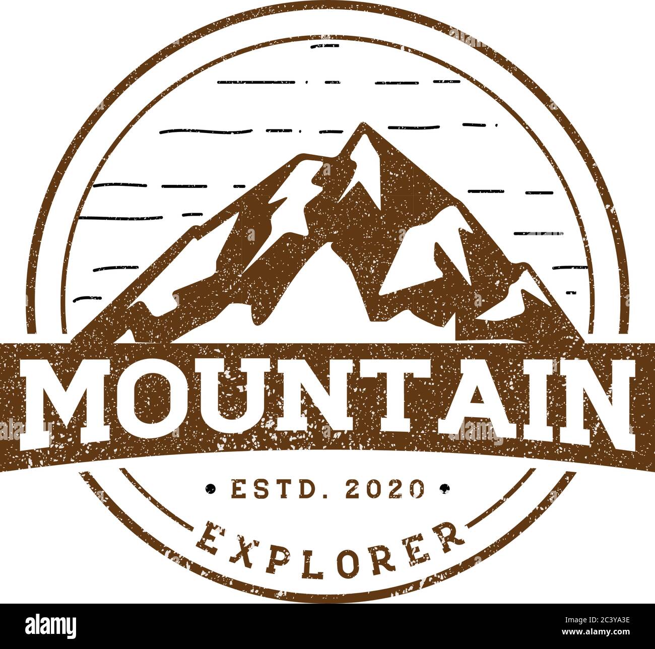 rustic mountain explorer logo designs, mountain explorer logo vector ...