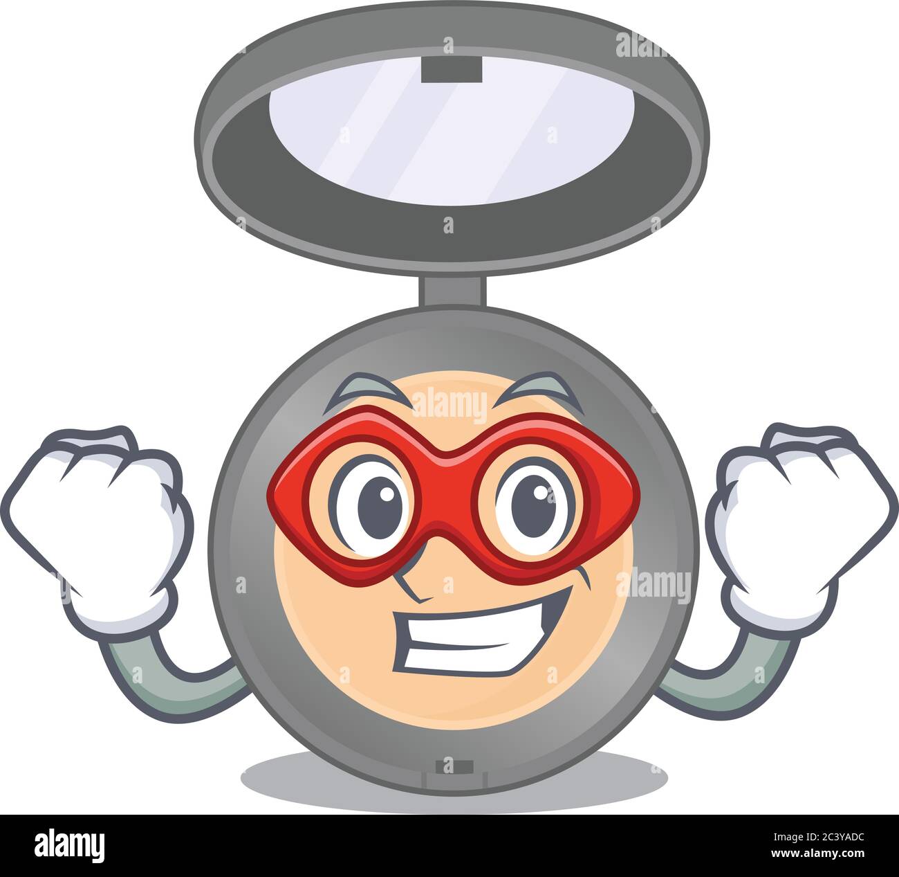 A cartoon mascot of Highlighter in a fantastic Super hero character ...