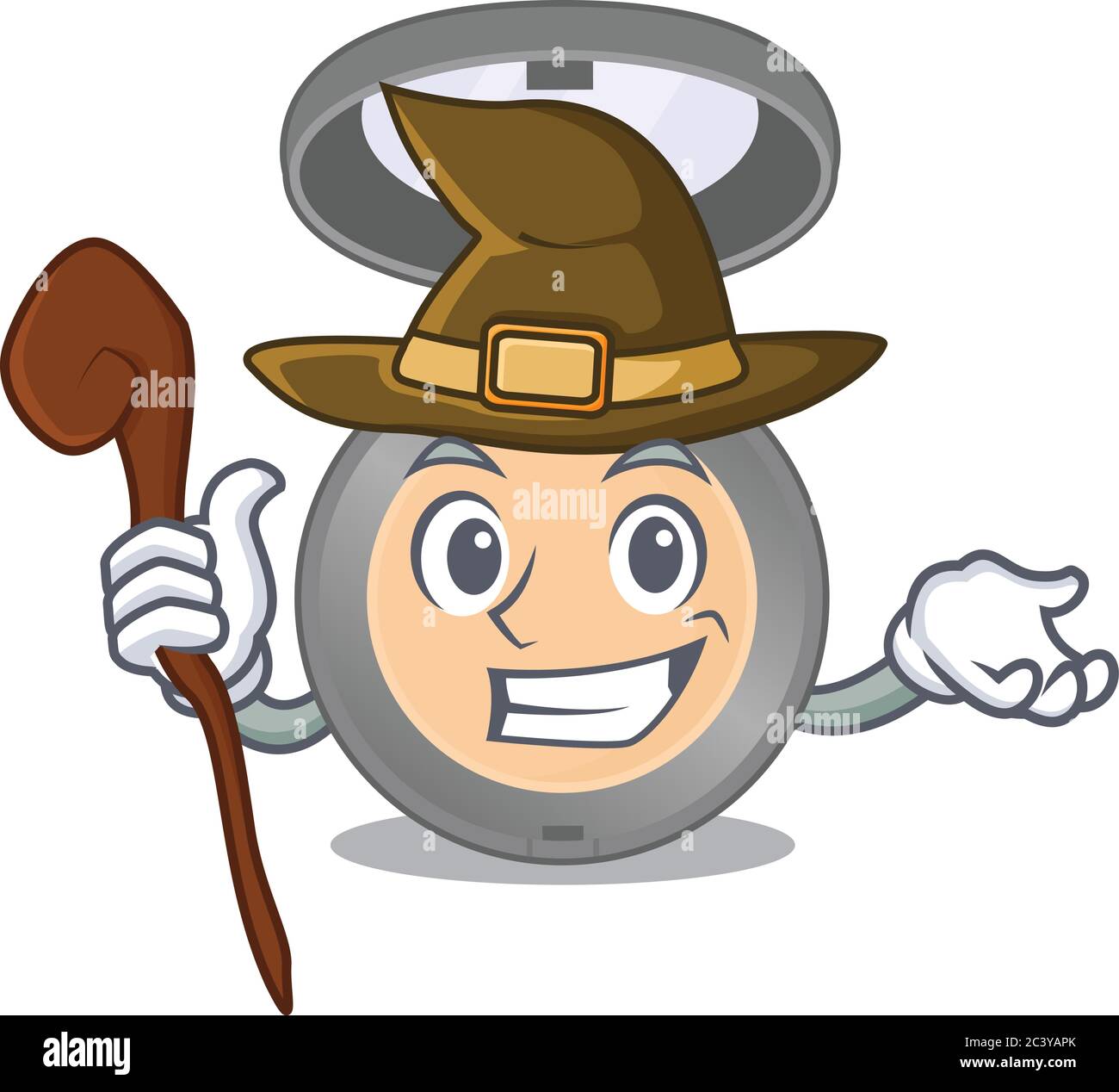 sneaky witch highlighter cartoon in character design Stock Vector Image ...