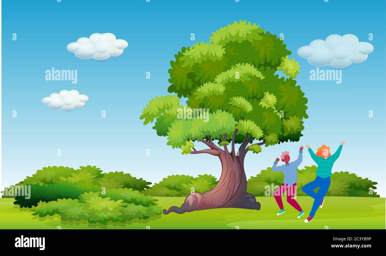 Senior couple bonding Stock Vector Images - Alamy