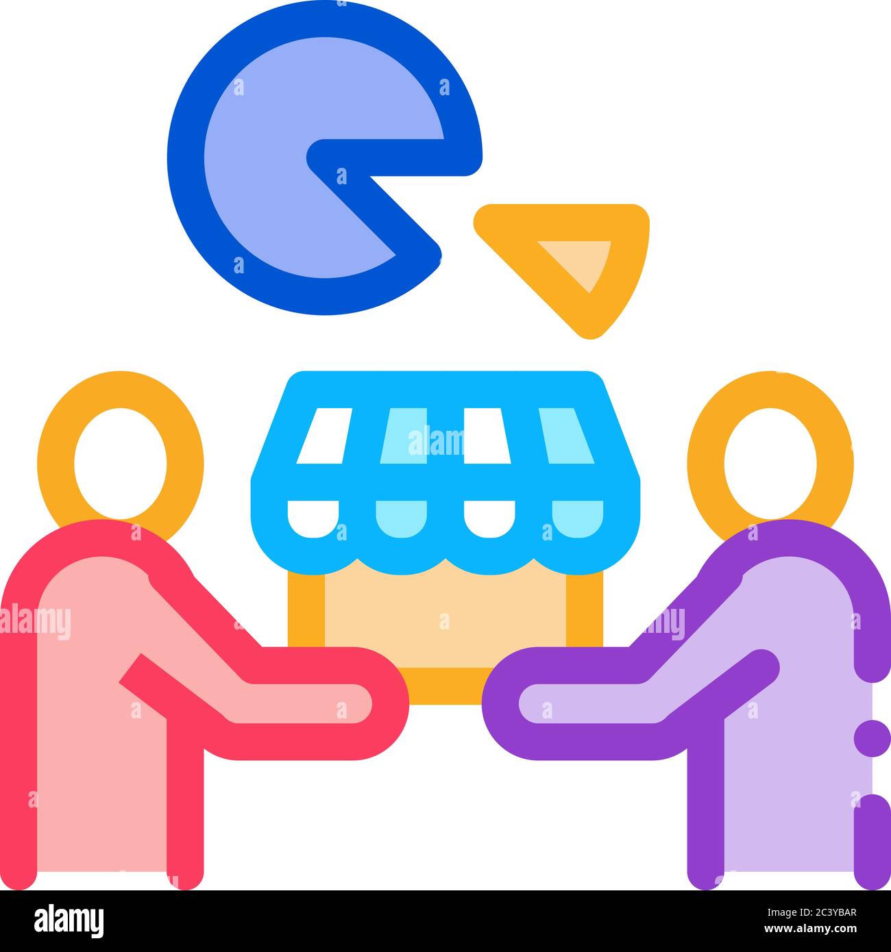 sold business part icon vector outline illustration Stock Vector Image ...