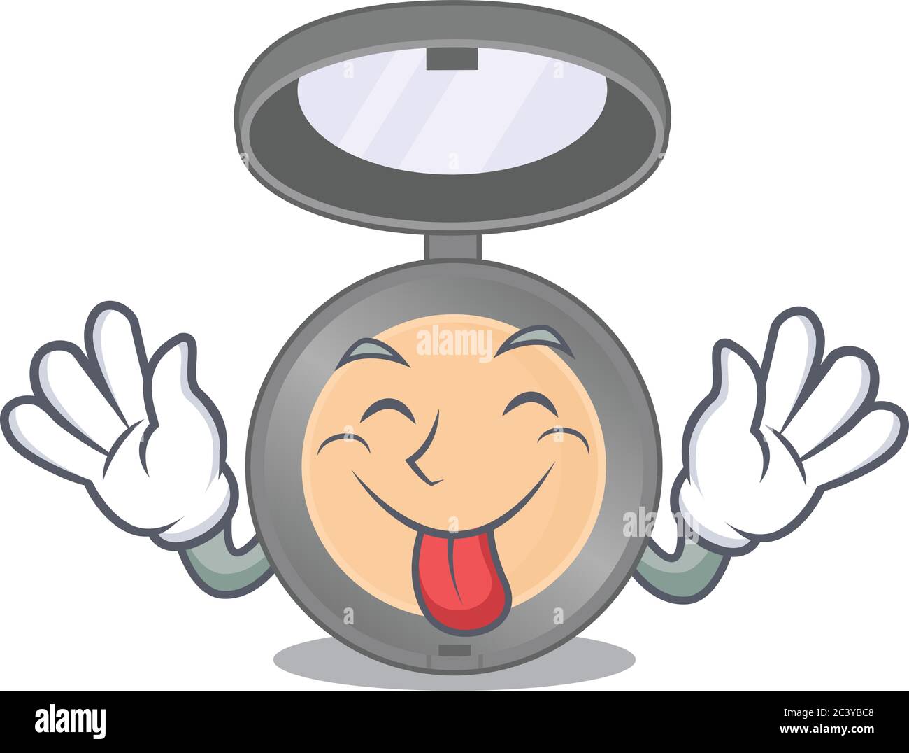 amusing highlighter cartoon picture style with tongue out face Stock ...