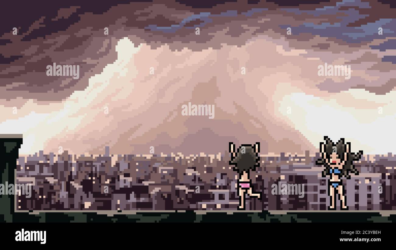 Pixel art urban hi-res stock photography and images - Alamy