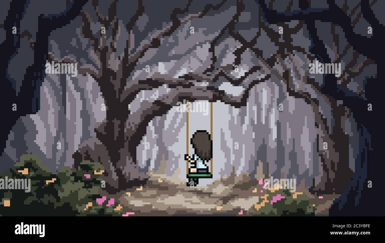 Jungle scene painting Stock Vector Images - Alamy