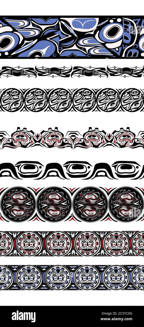 abstract background native north american set Stock Vector Image & Art ...