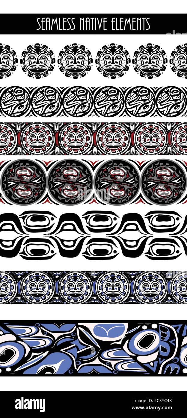 abstract background native north american set Stock Vector Image & Art ...