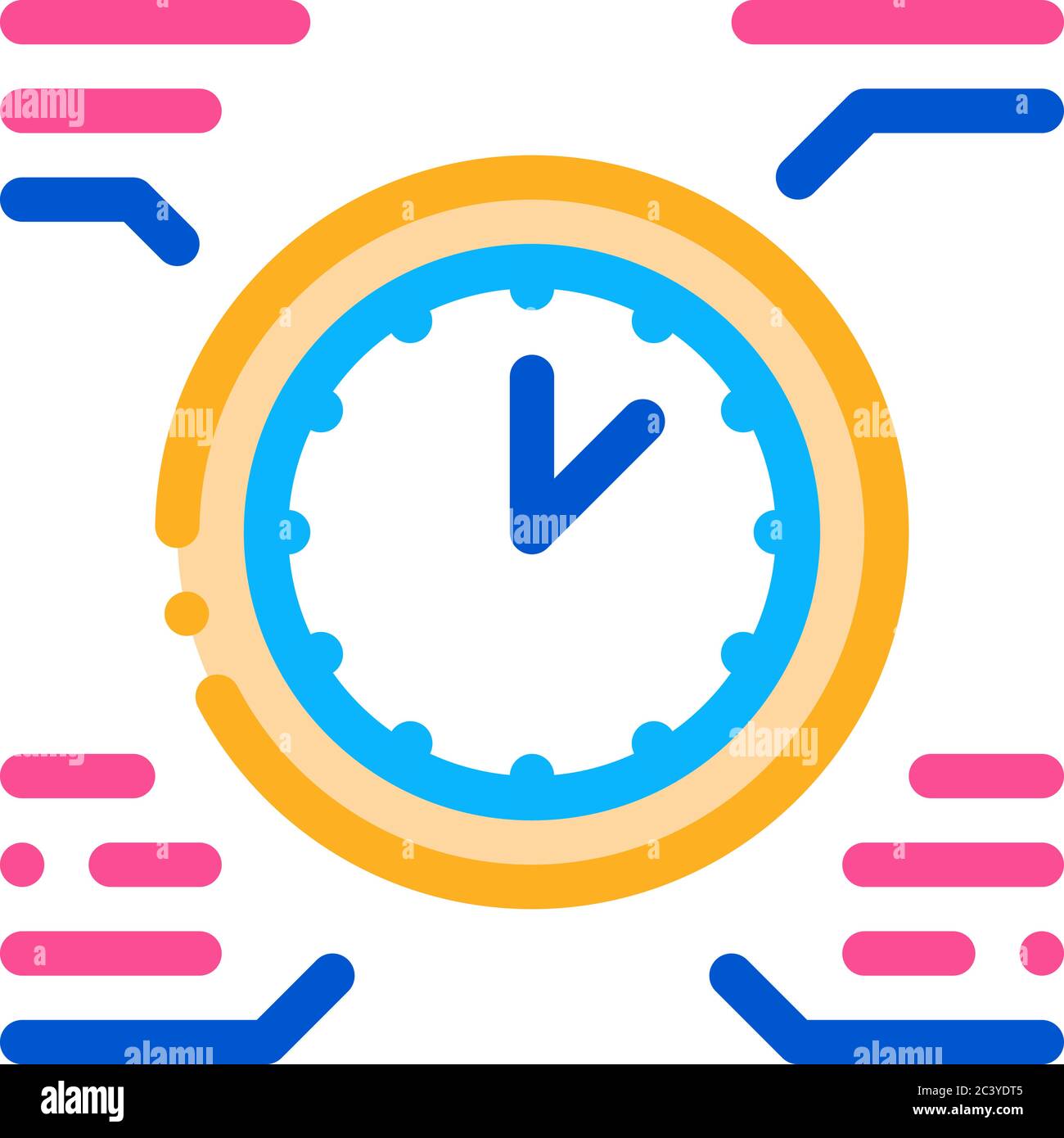 clock time healthy life icon vector outline illustration Stock Vector ...
