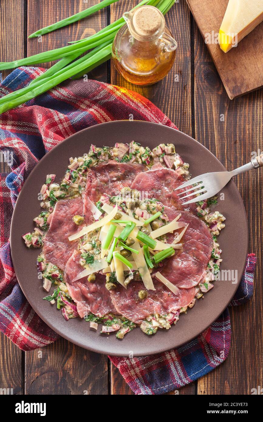 Carpaccio beef appetizer hi-res stock photography and images - Alamy