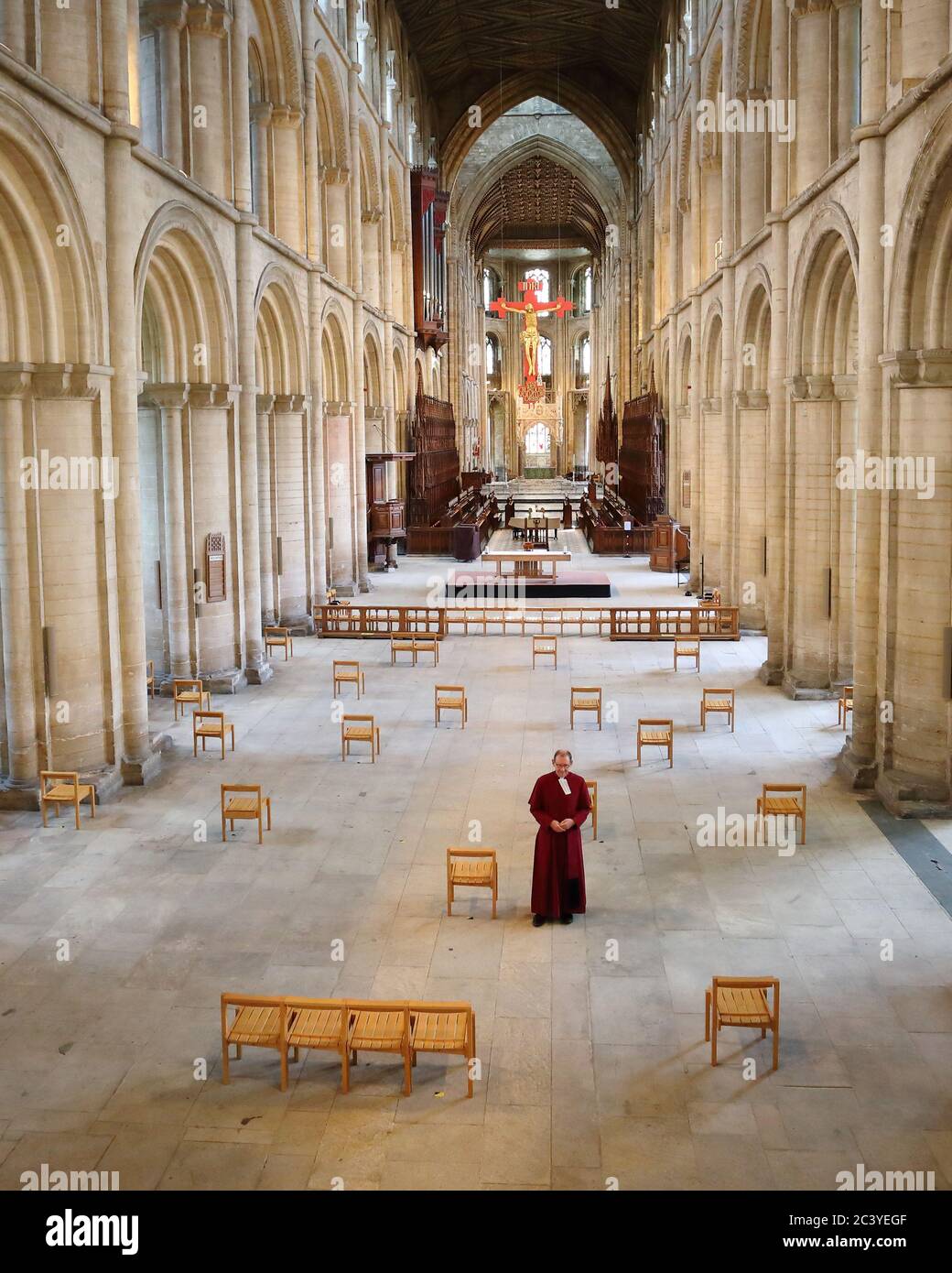 Inside peterborough cathedral hi-res stock photography and images - Alamy