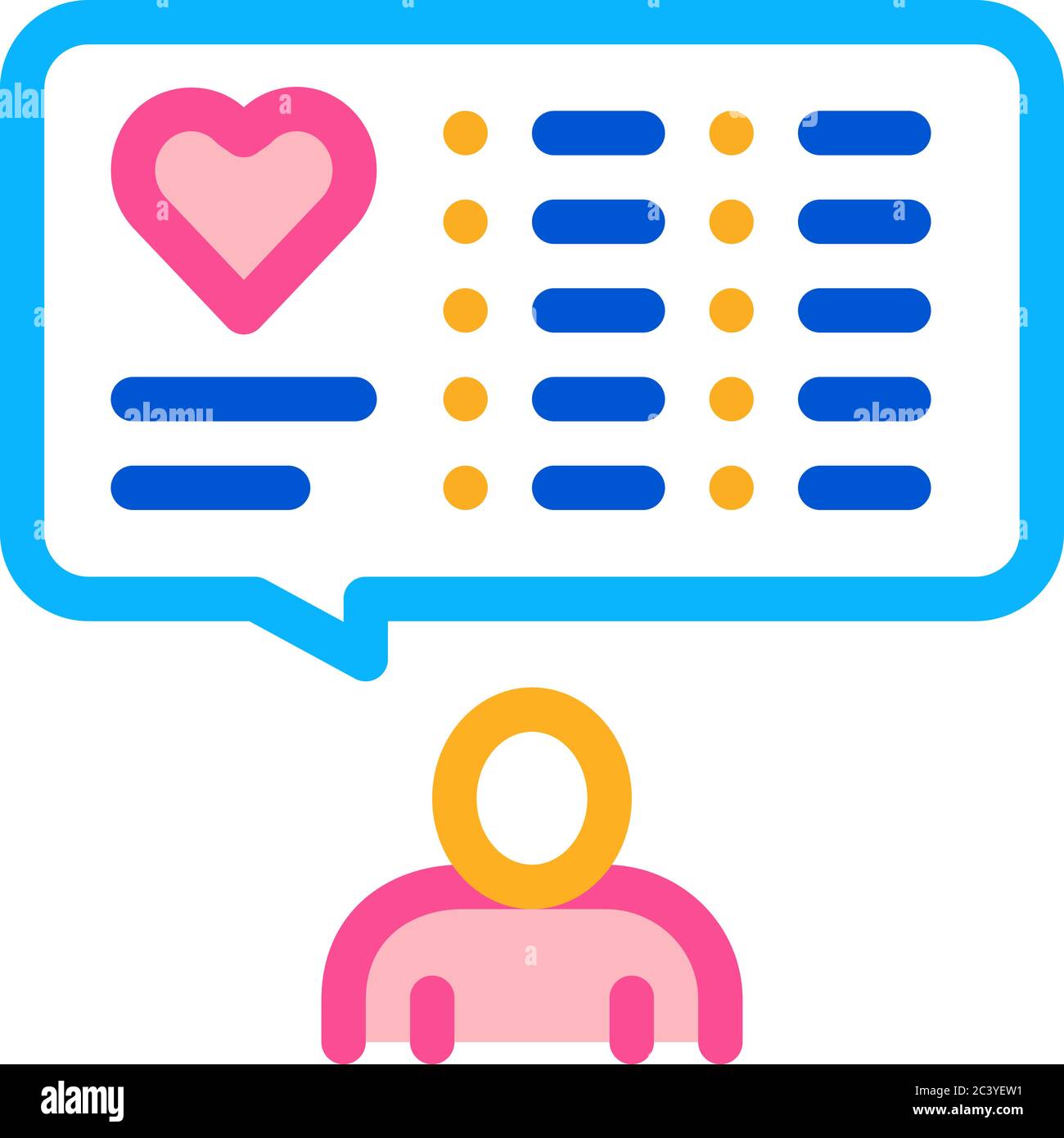 human talking about healthy life icon vector outline illustration Stock ...