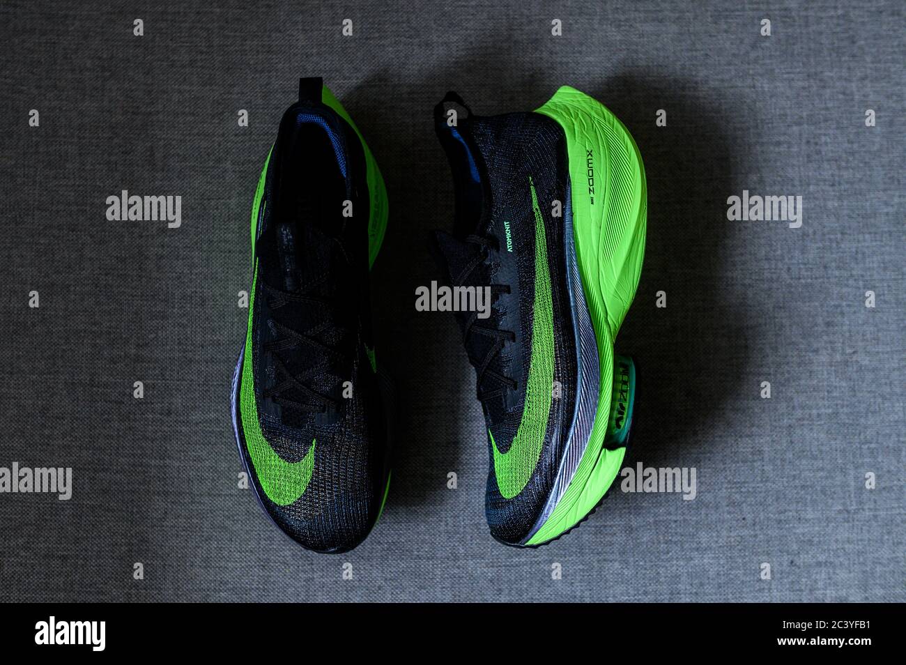ROME, ITALY, JUNE 23. 2020: Nike running shoes ALPHAFLY NEXT ...