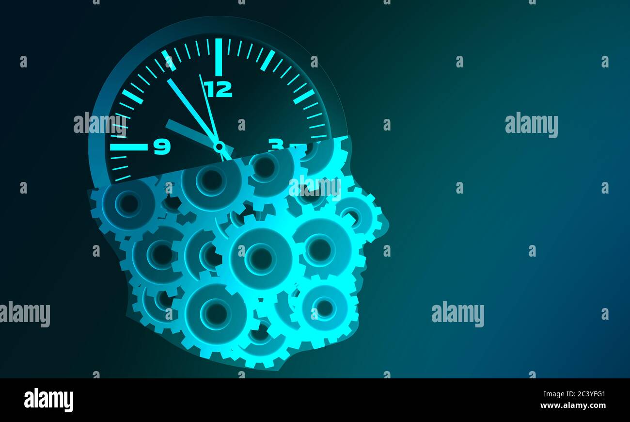 Human head with cogs hi-res stock photography and images - Alamy