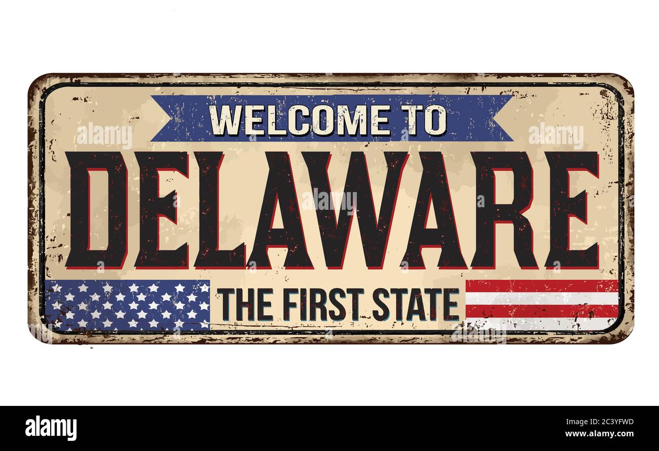 Welcome to delaware sign hi-res stock photography and images - Alamy