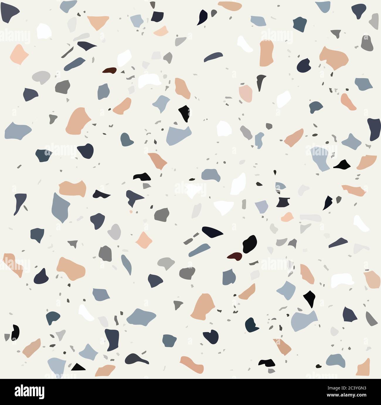 Terrazzo seamless patterns marble rock floor stone texture. Print ...