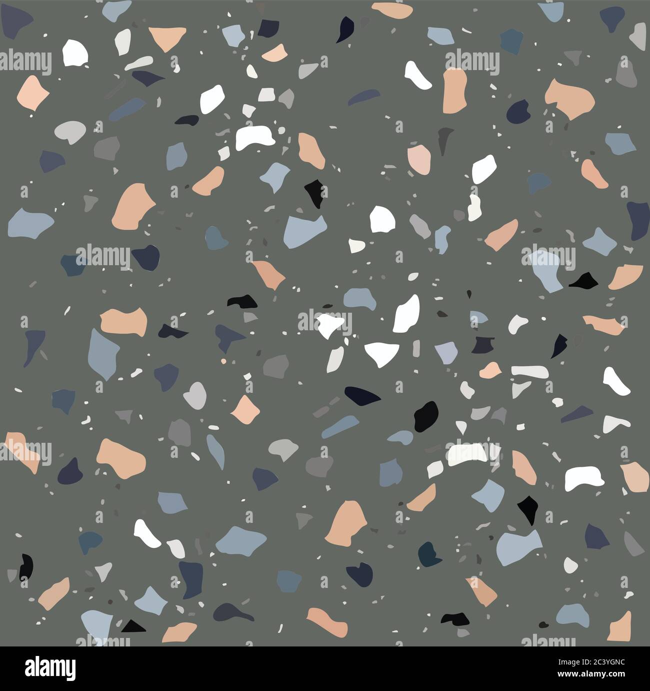 Terrazzo seamless patterns marble rock floor stone texture. Print ...