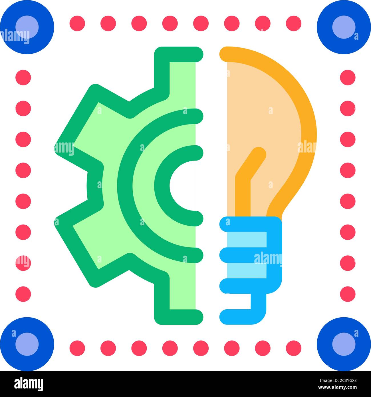 working idea icon vector outline illustration Stock Vector Image & Art ...