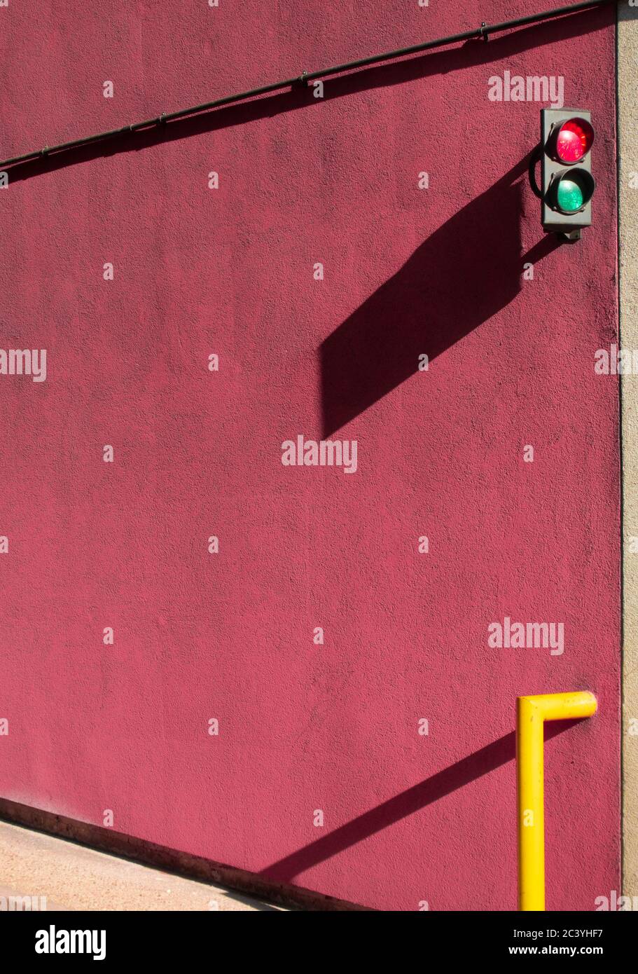 Traffic Lights and Shadows Stock Photo - Alamy