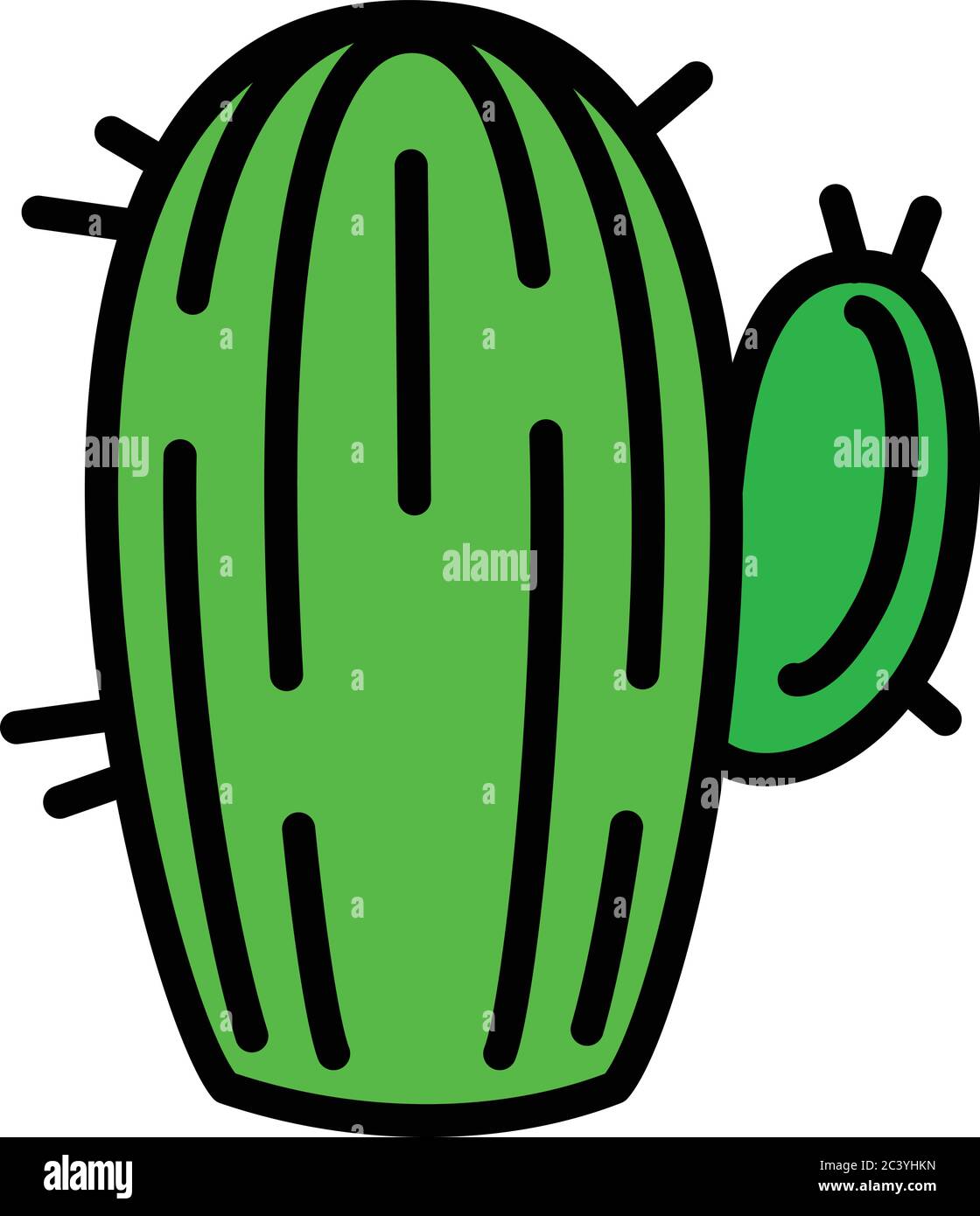 Mexican cactus icon. Outline mexican cactus vector icon for web design ...
