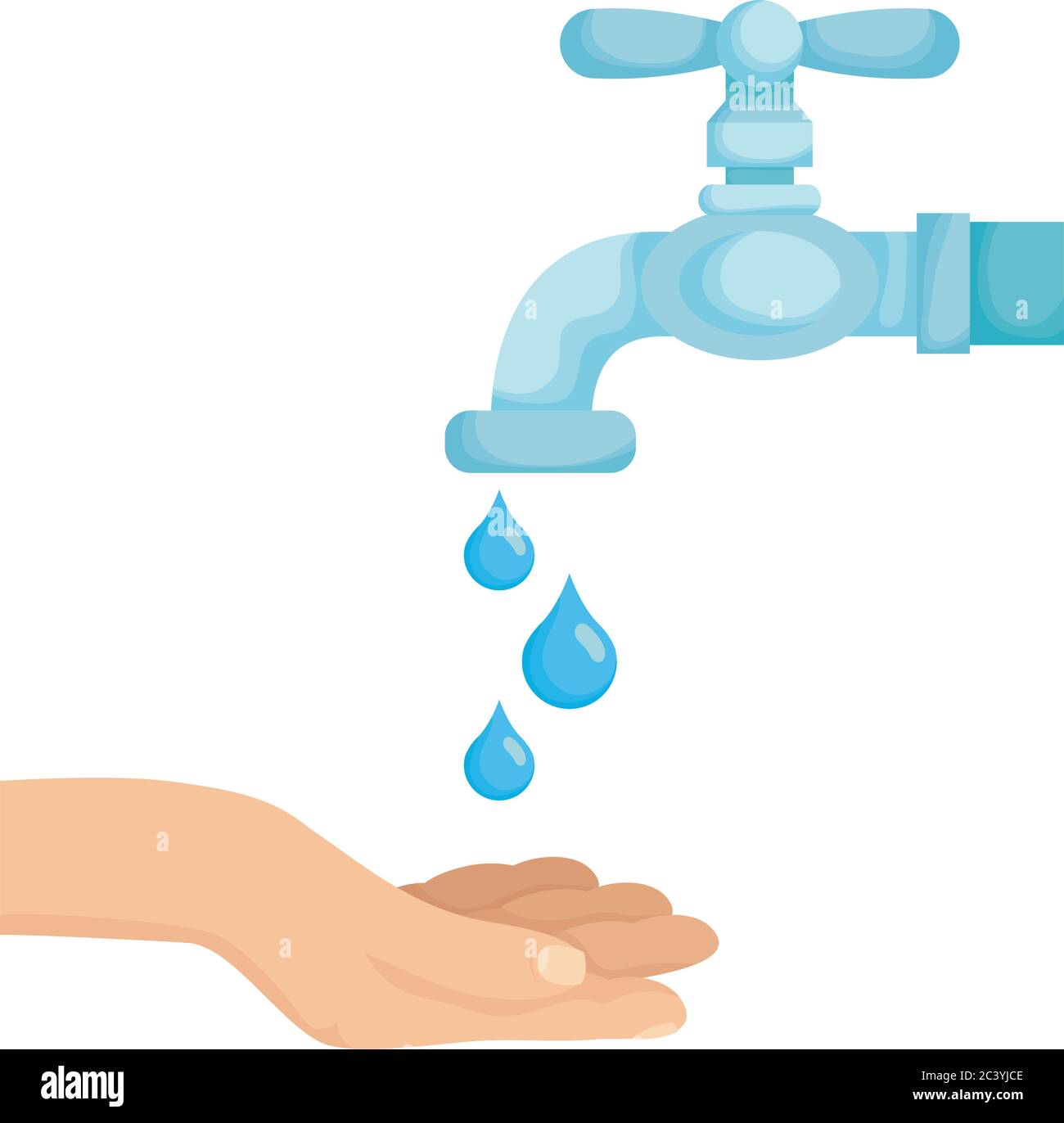 Running Water Tap Clipart B&w