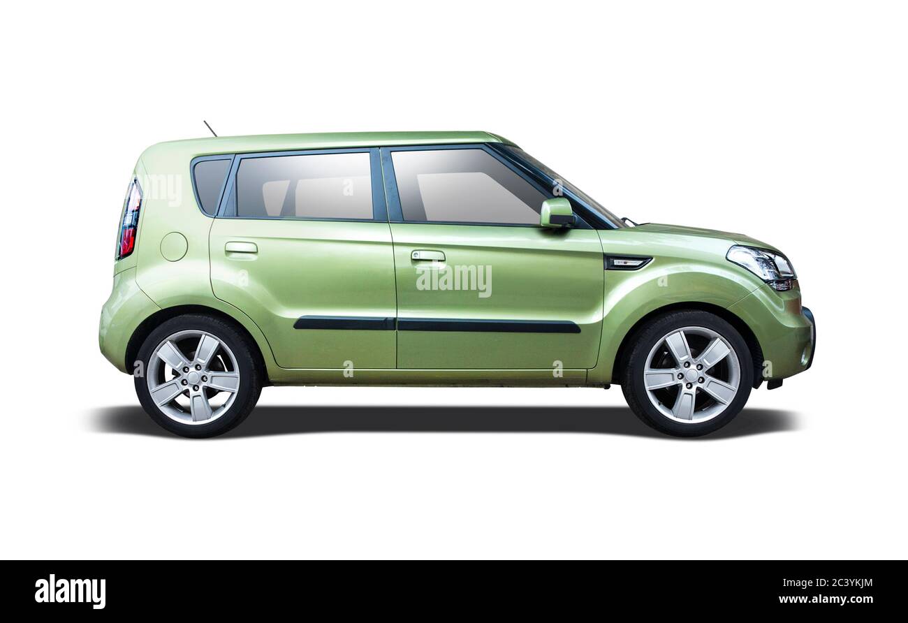 Subcompact SUV car side view isolated on white Stock Photo - Alamy