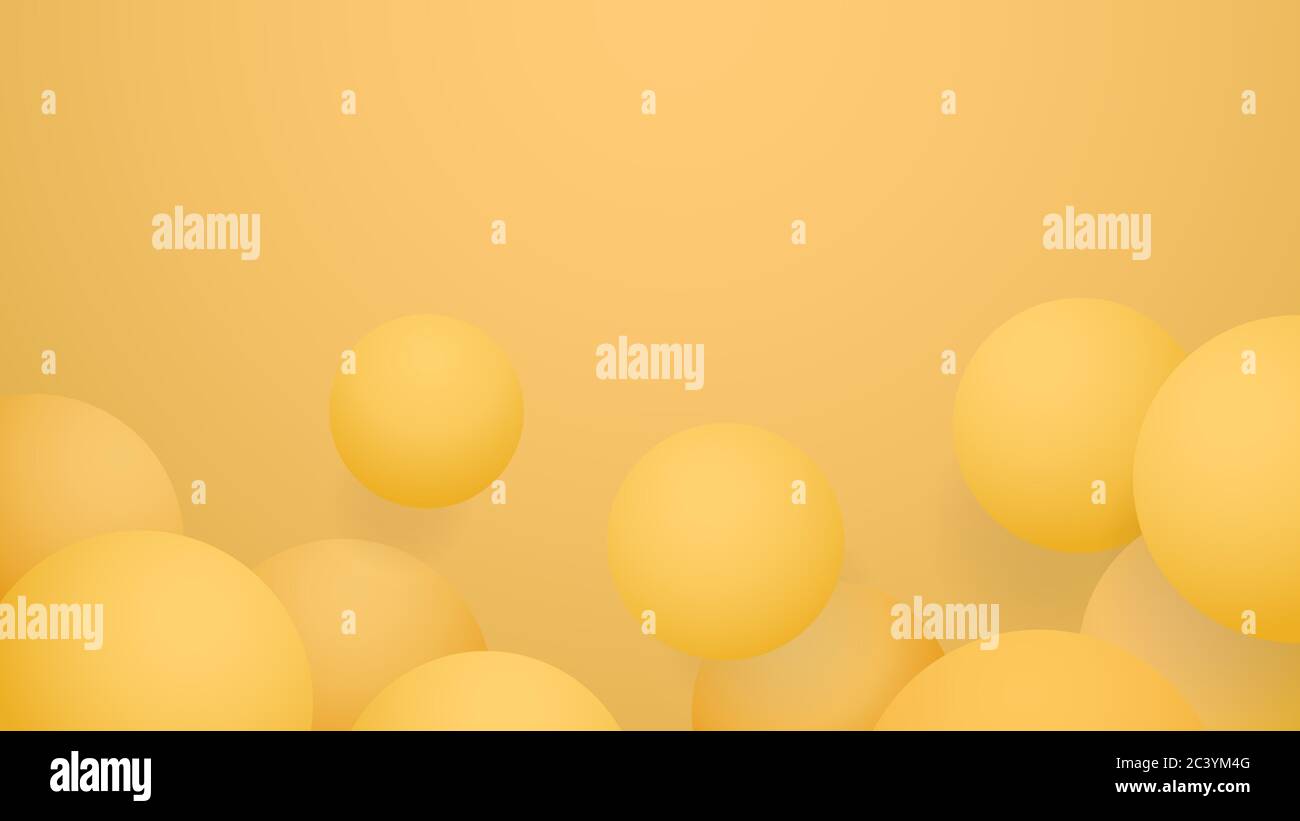 Vector yellow ball abstract background Stock Vector Image & Art - Alamy