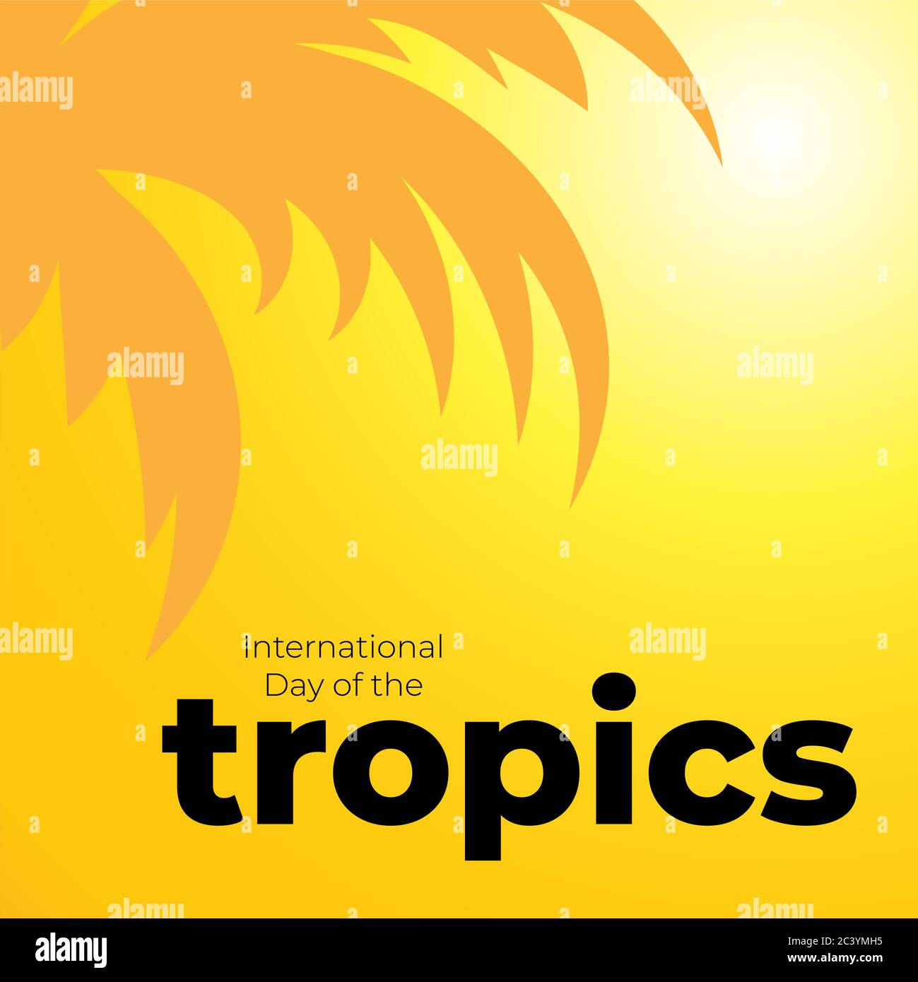 Illustration design of International Day of the Tropic. We are the ...