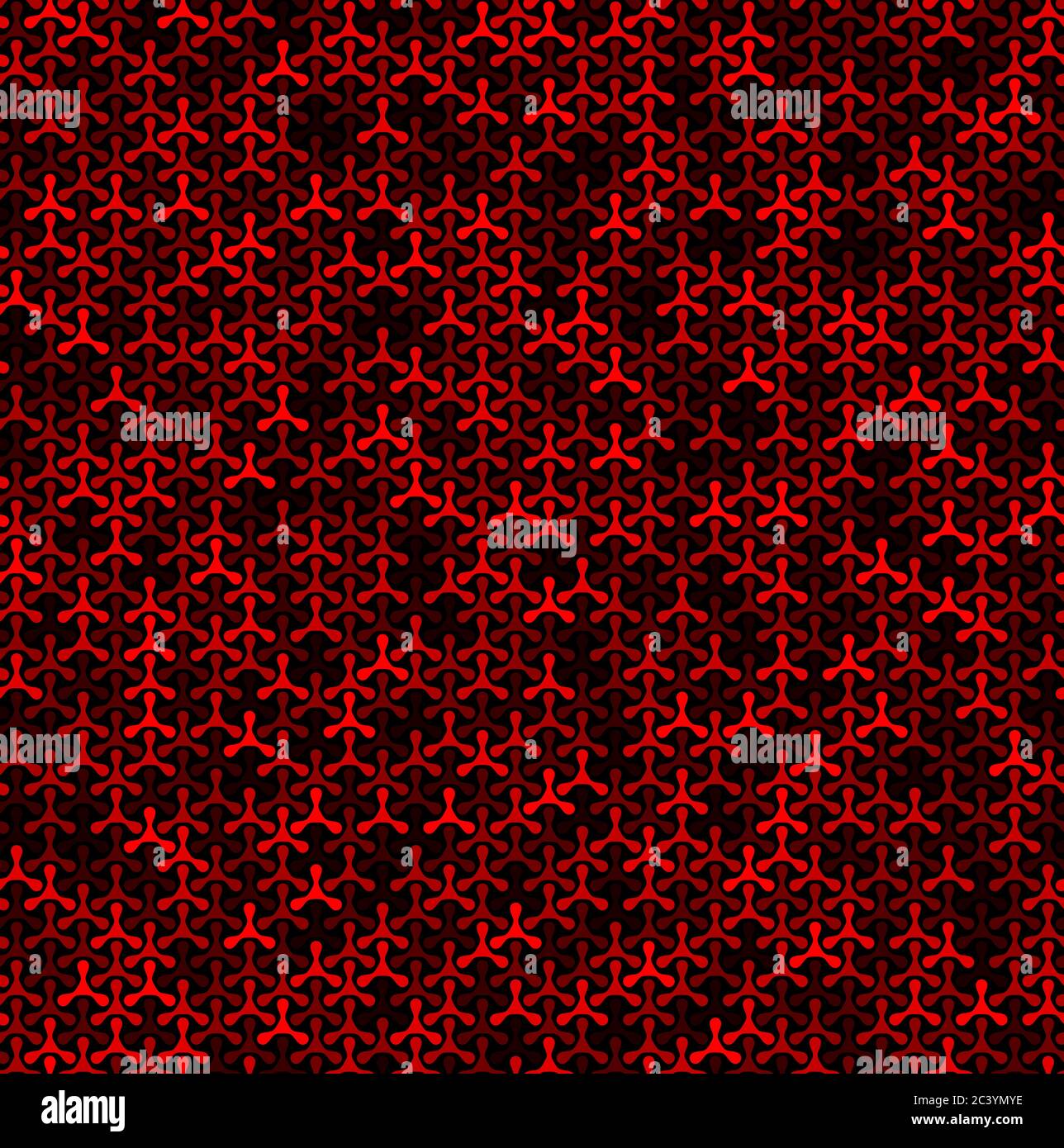 Seamless geometric red triplex shapes on black background vector ...