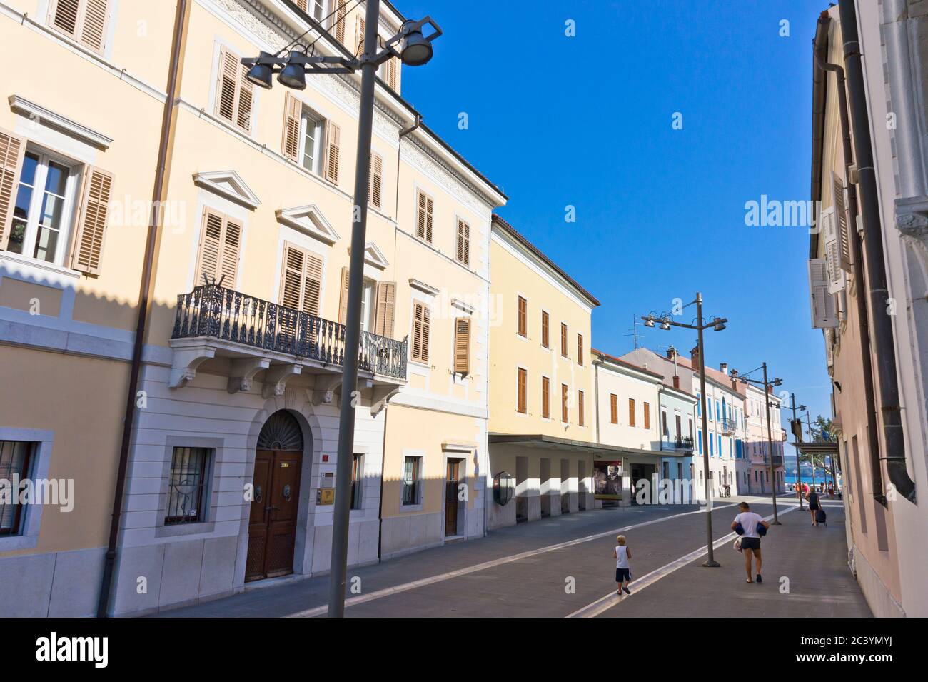 Koper, Old city street view, Slovenia, Balkans, Europe Stock Photo - Alamy