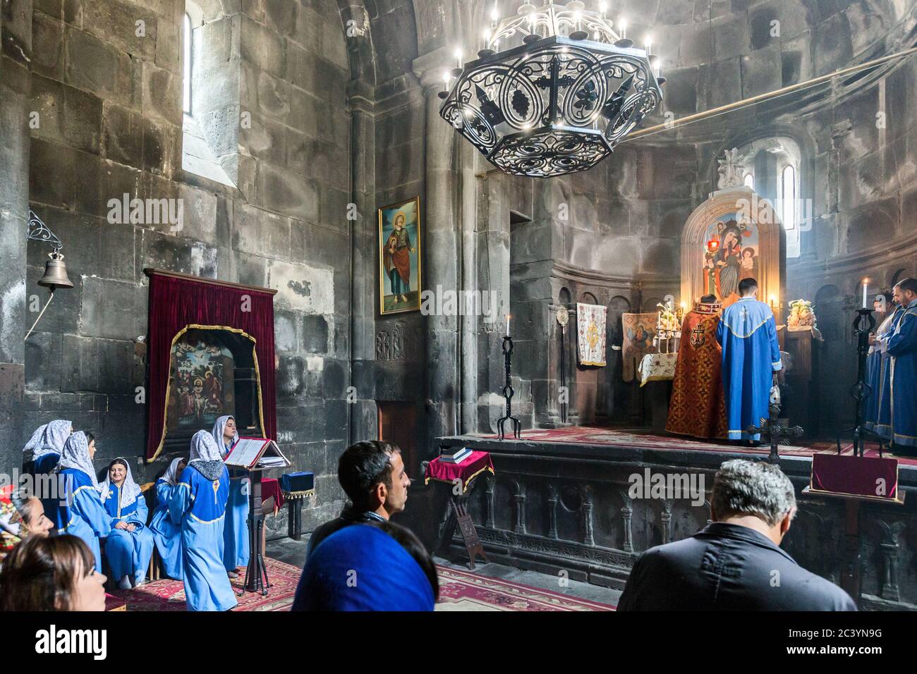 Praying, Monastery of Geghard (Holy Lance), Armenian Apostolic Church ...