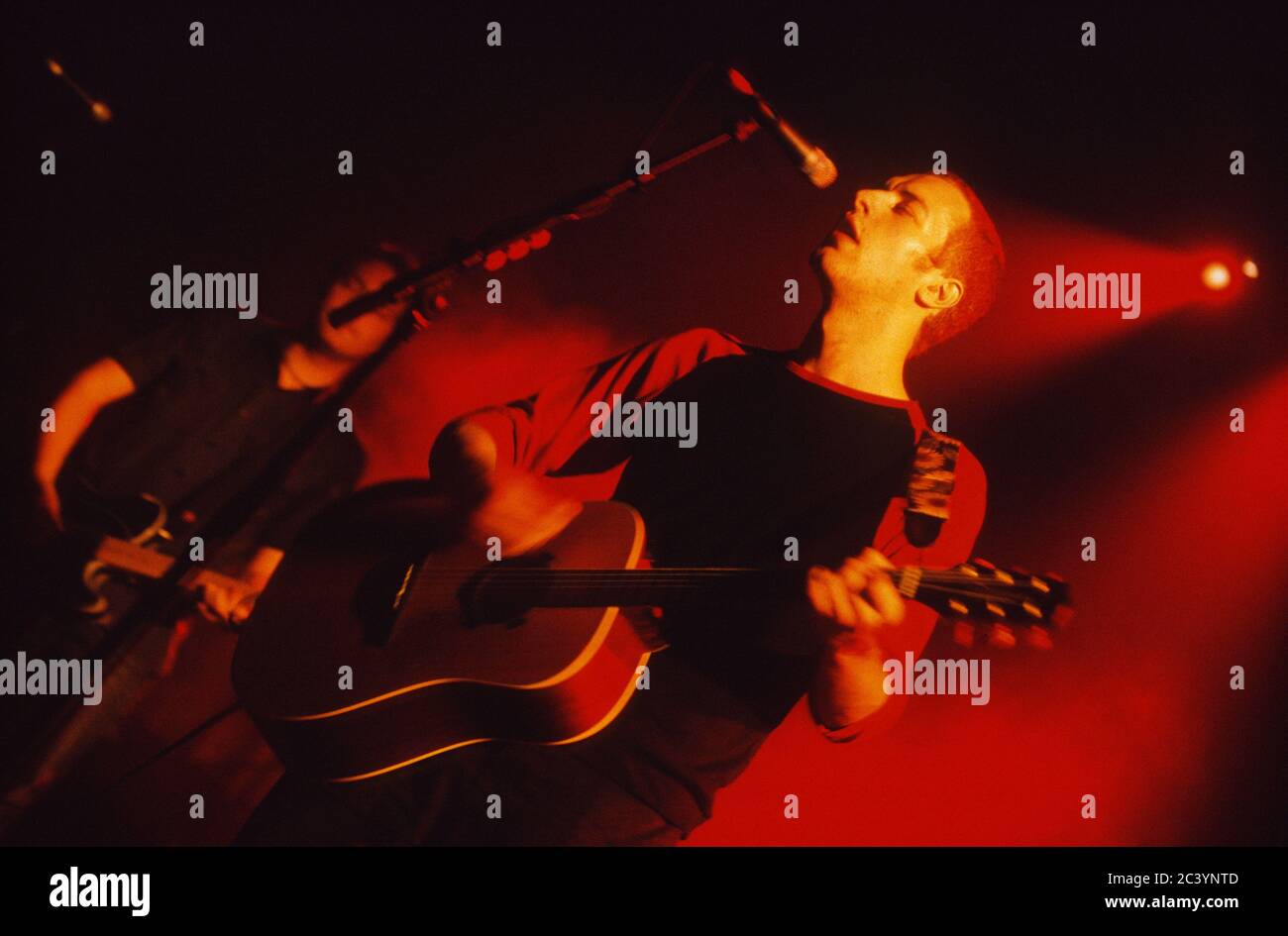 Coldplay performing at Wolverhampton Civic Hall on their Parachutes ...