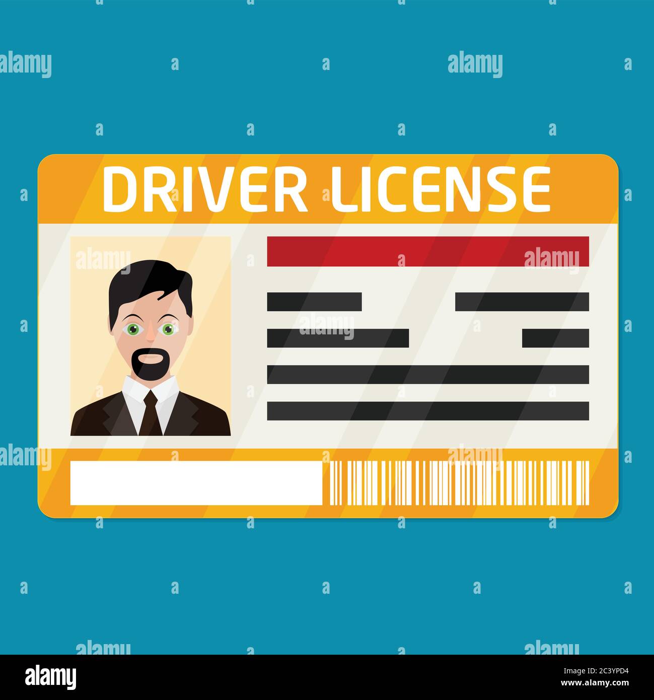 Drivers license icon vector vectors hi-res stock photography and images ...