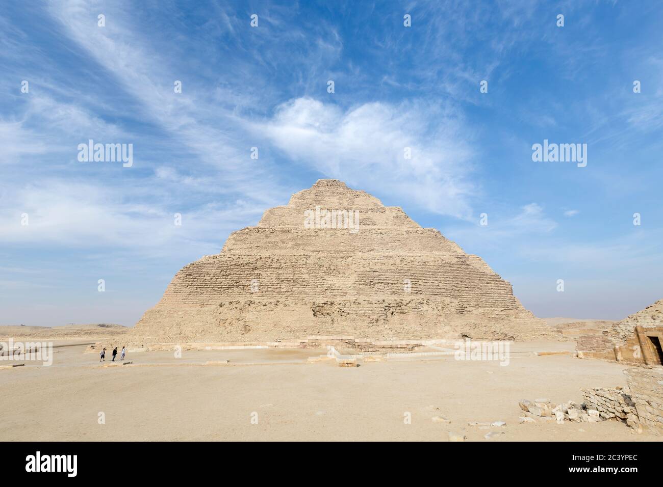 The stepped pyramid of Djoser, Saqqara, Egypt Stock Photo - Alamy