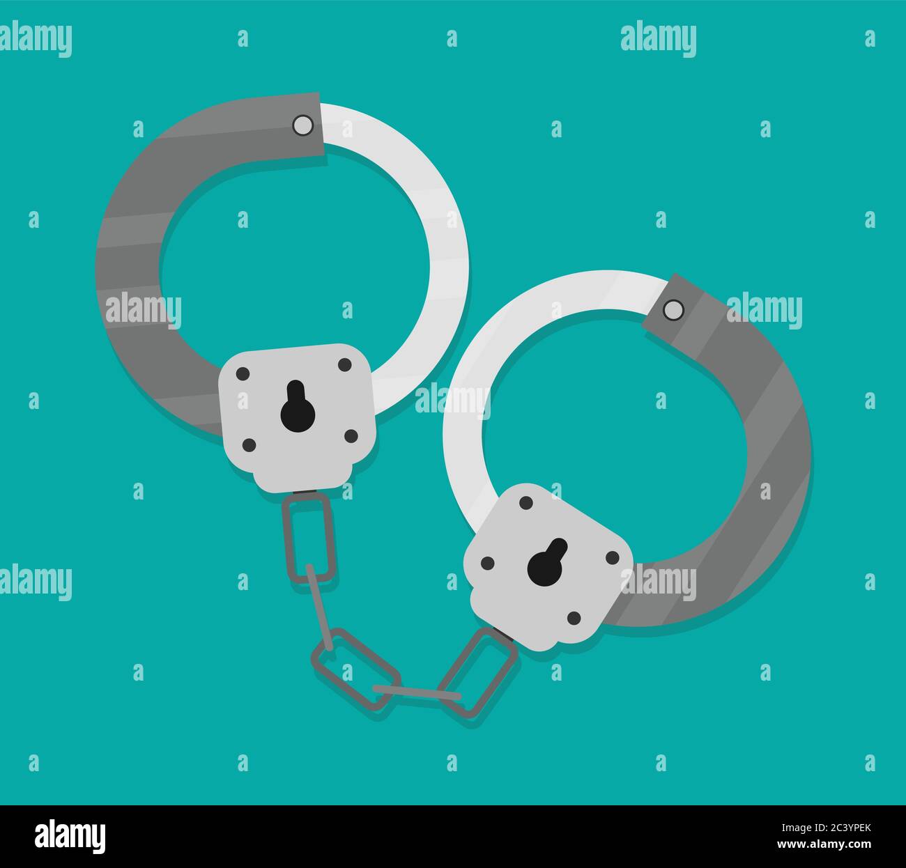 Blue cuffs Stock Vector Images - Alamy