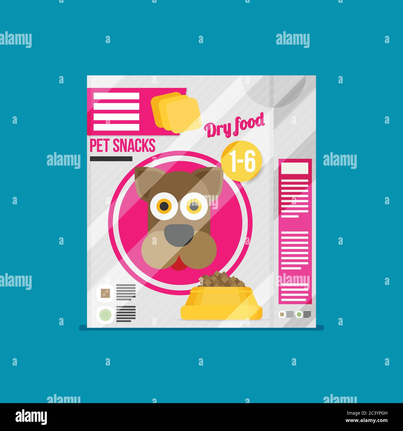 Dog dry food Stock Vector Images - Alamy