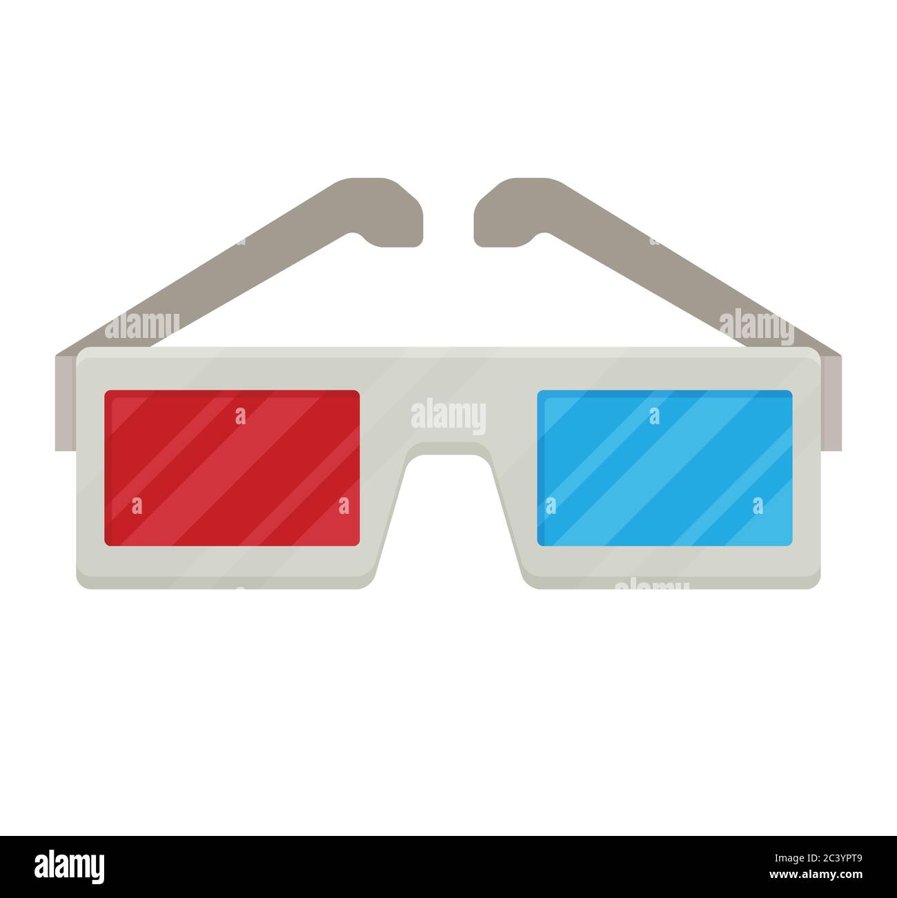 3D glasses vector illustration of flat Stock Vector Image & Art - Alamy