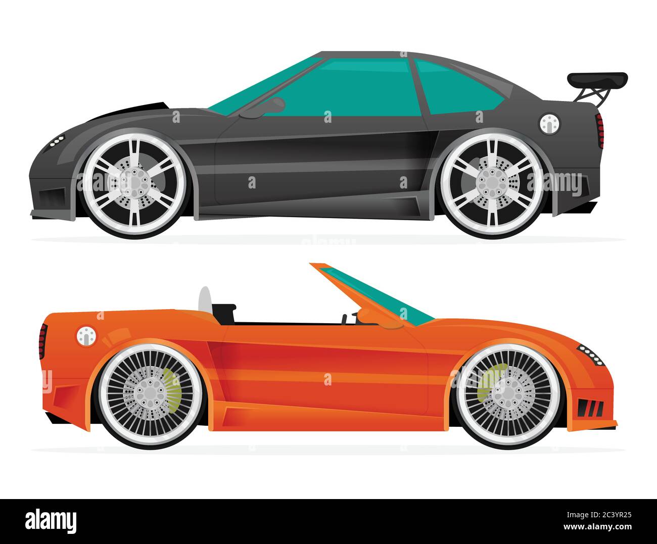 Flat car tire side view Stock Vector Images - Alamy