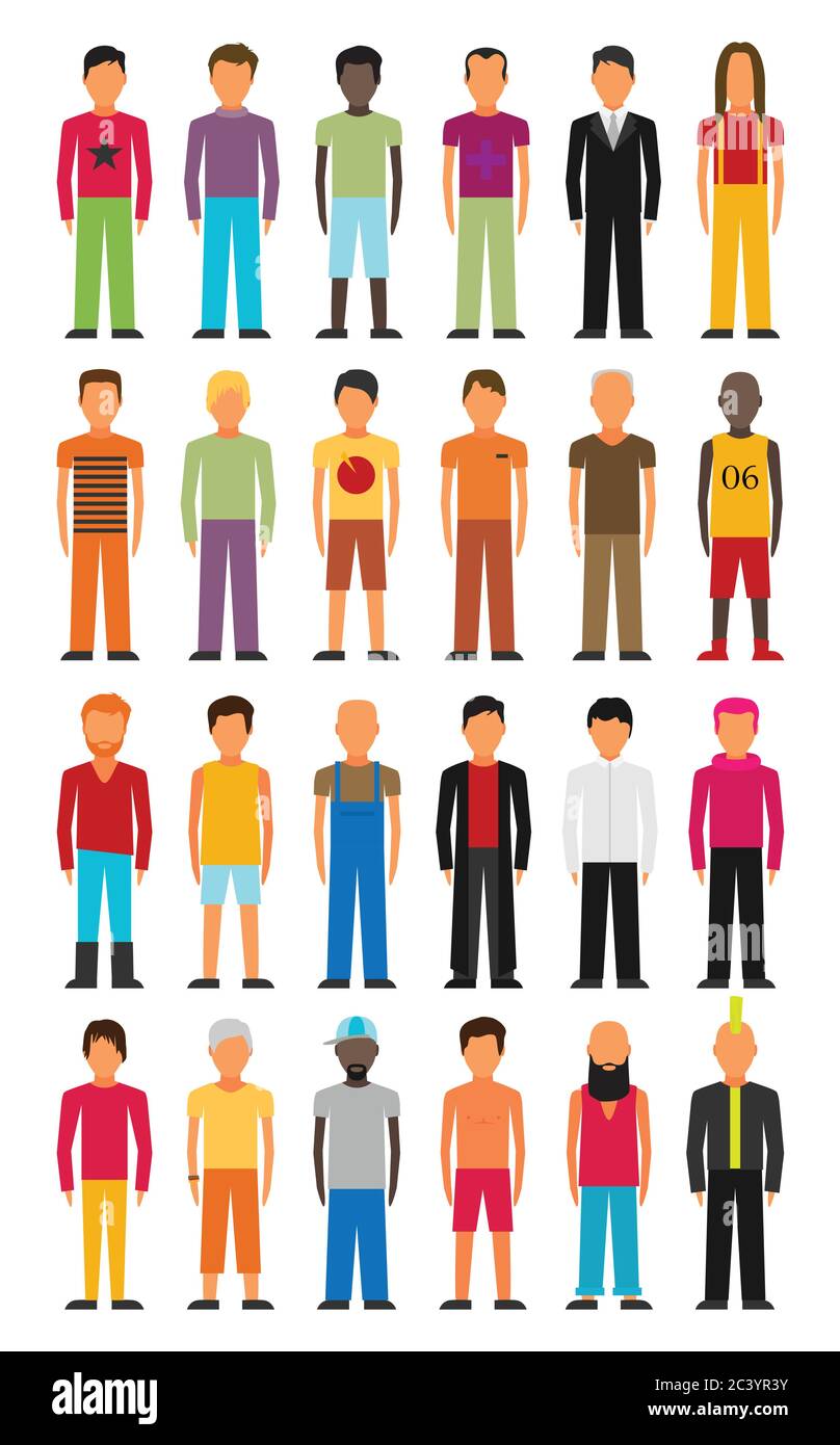 Human male figure figures Stock Vector Images - Alamy