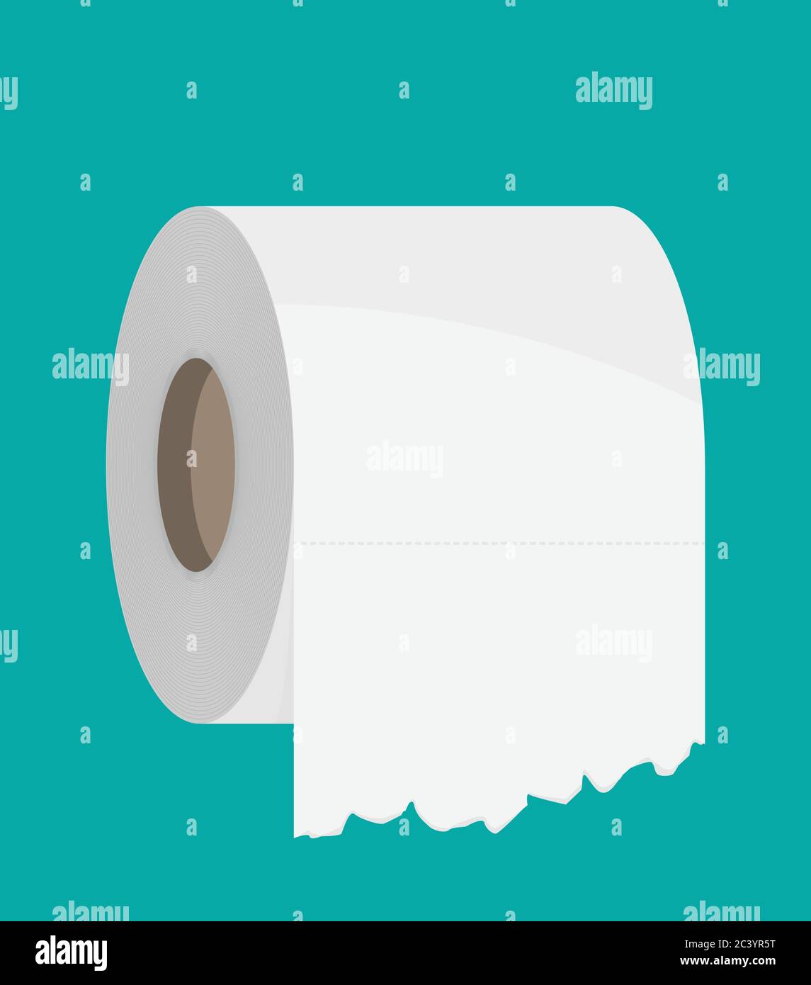 Toilet paper flat icon. Modern flat icon vector Stock Vector Image ...