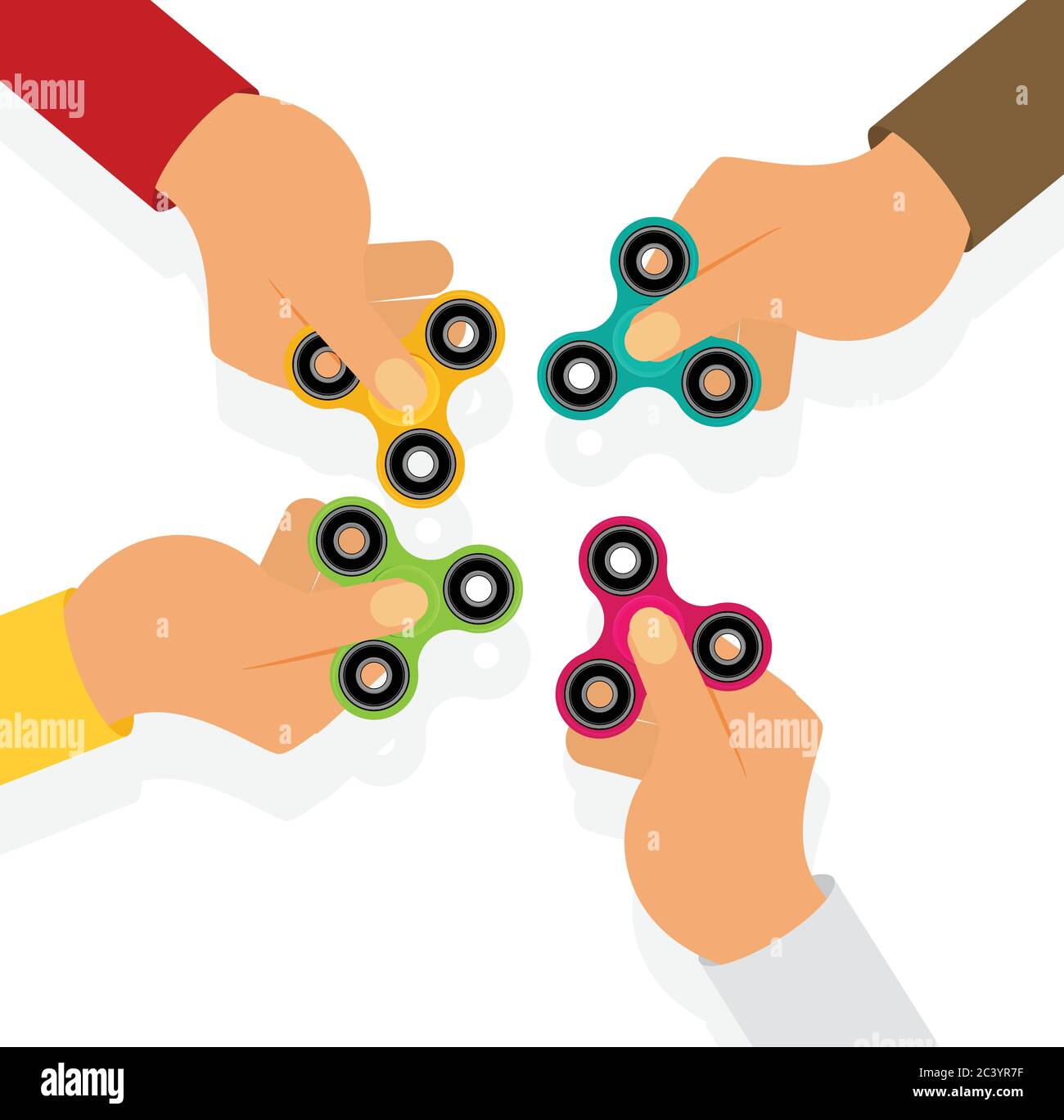 Hand spinner Stock Vector Images - Alamy