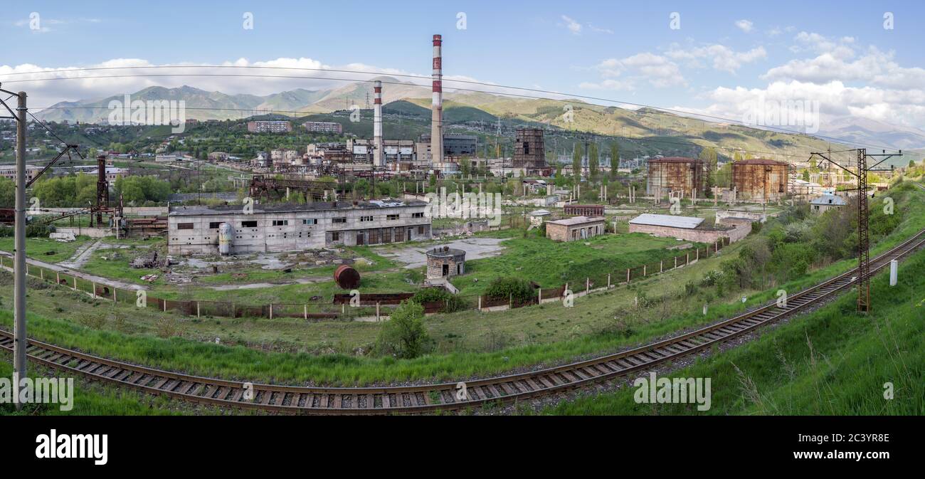 Industrial building soviet factory architecture hi-res stock ...