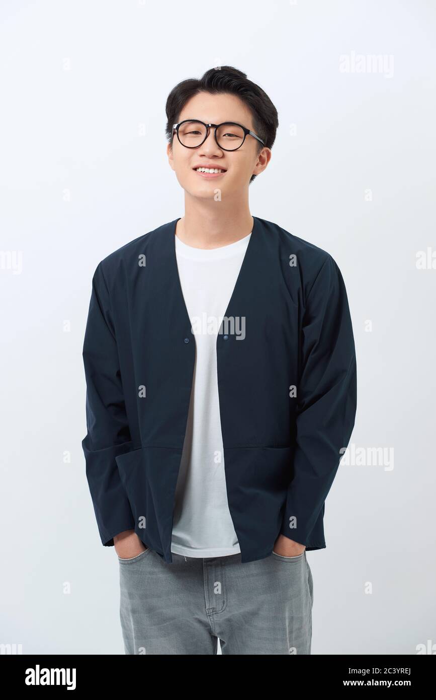 Handsome young asian man standing hi-res stock photography and images ...