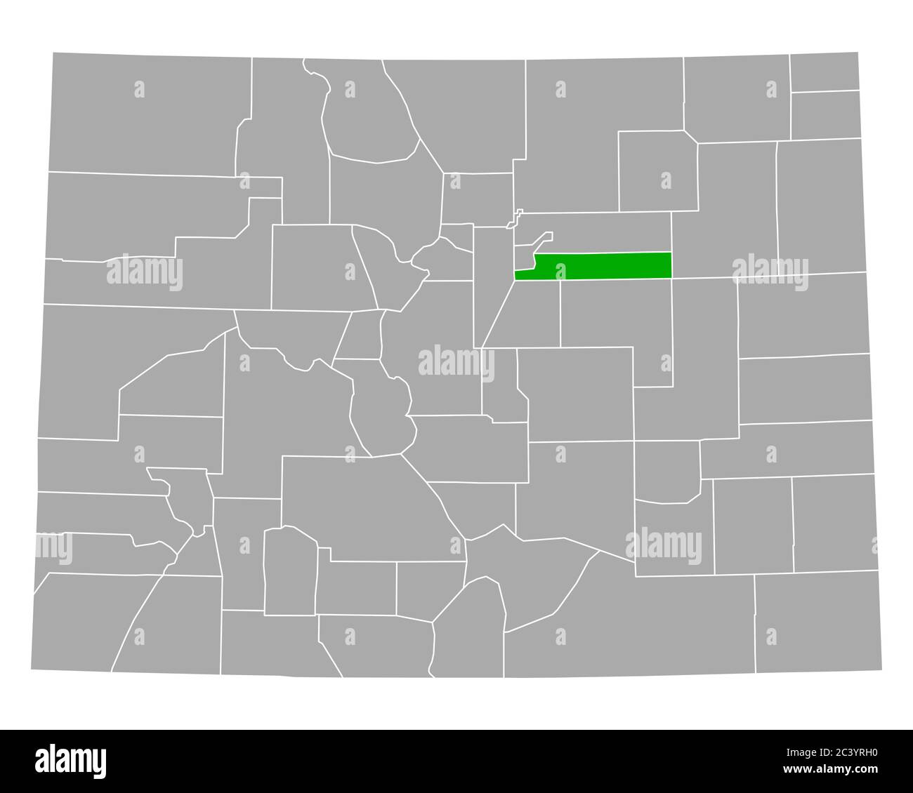 Map of Arapahoe in Colorado Stock Photo - Alamy