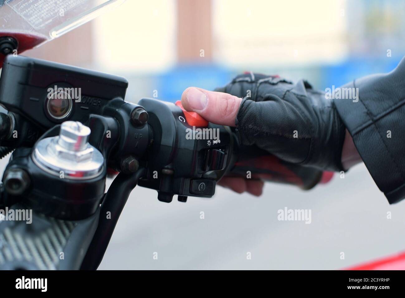 Motorcycle gas handle hi-res stock photography and images - Alamy