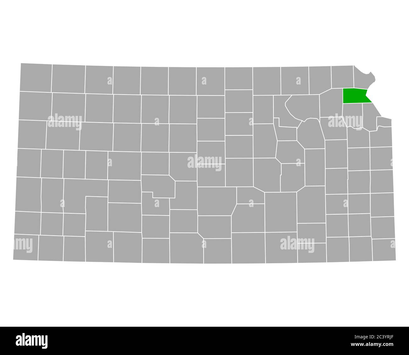 Map of Atchison in Kansas Stock Photo - Alamy