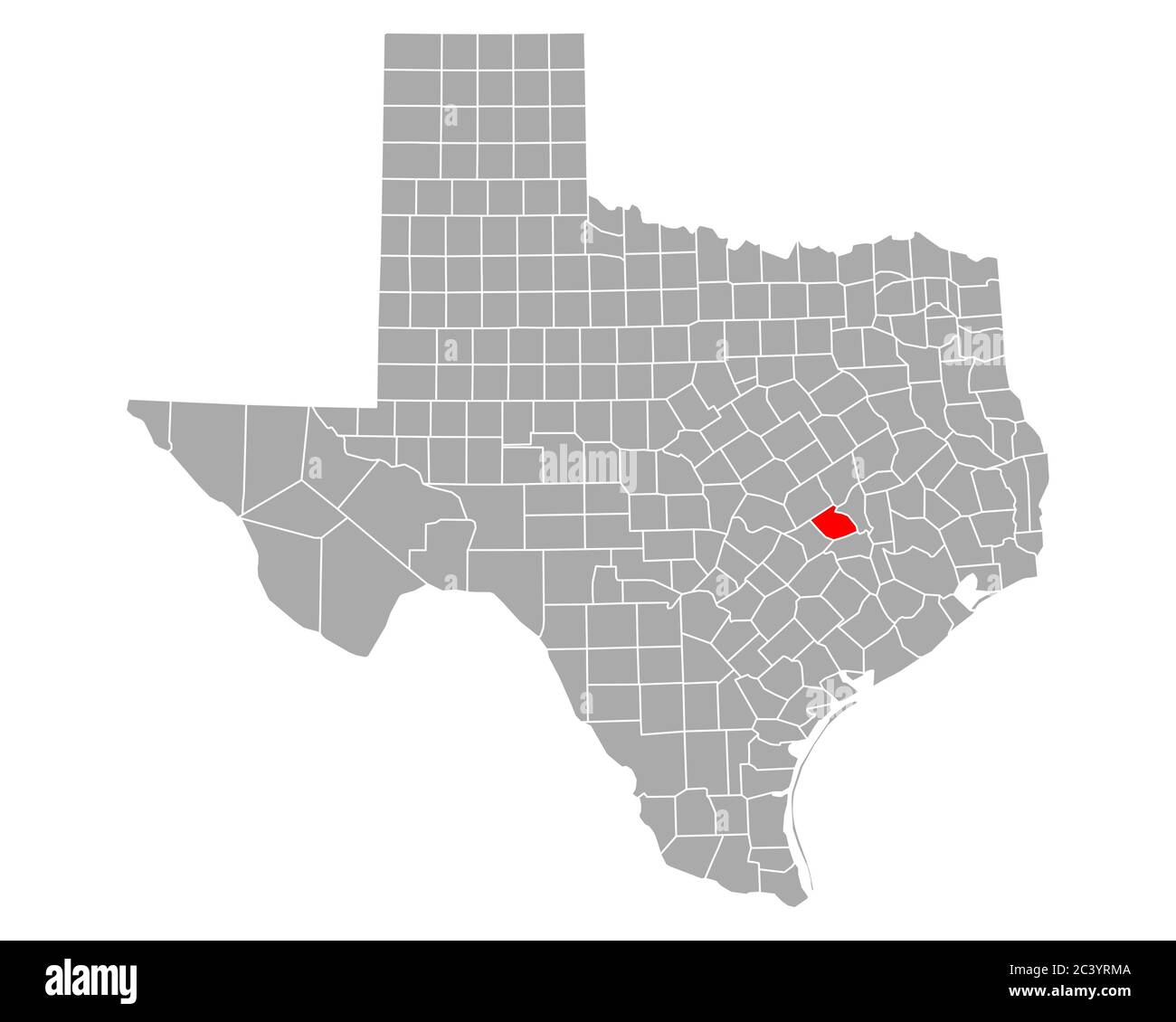 Map of Burleson in Texas Stock Photo - Alamy