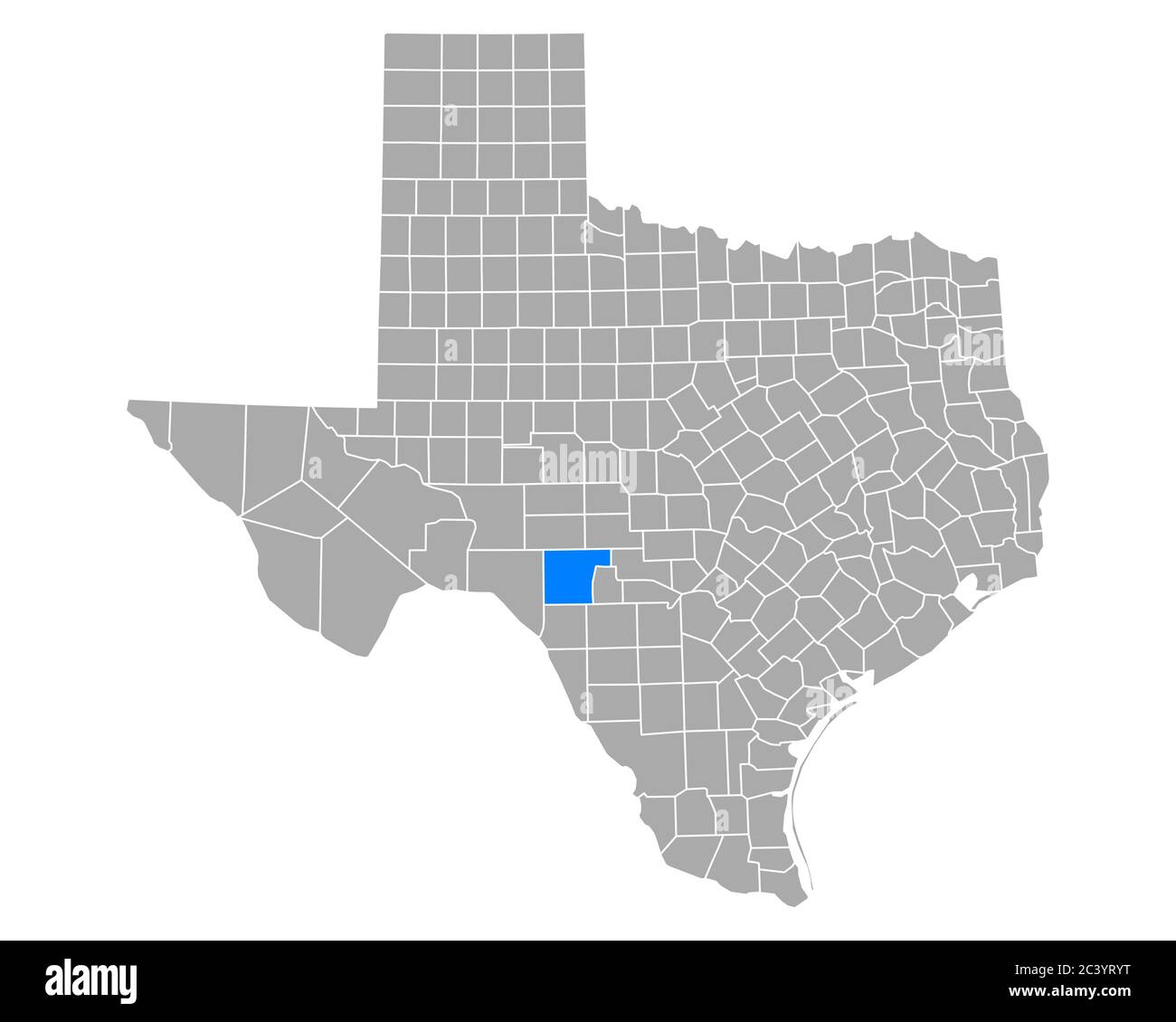 Map of Edwards in Texas Stock Photo - Alamy