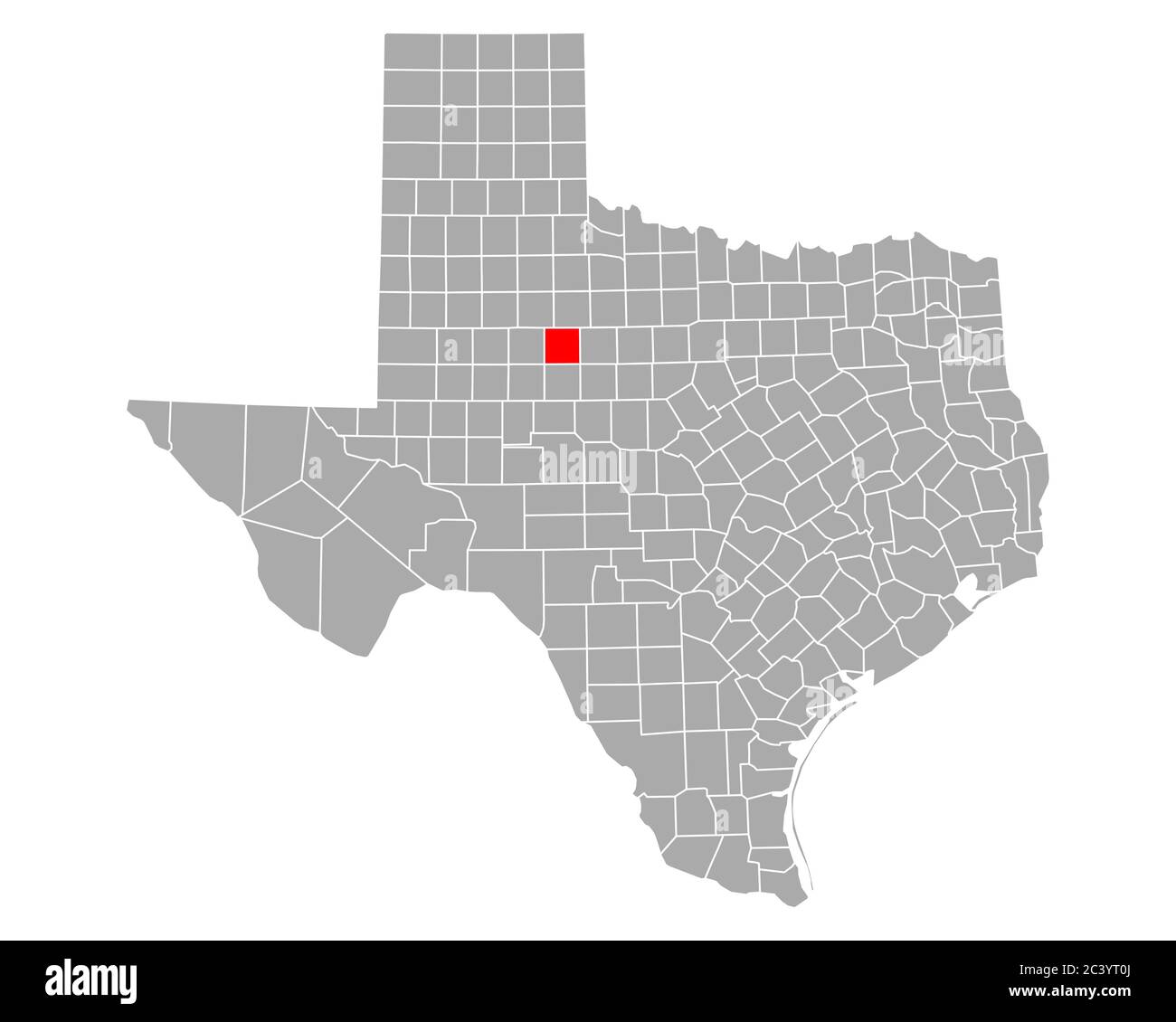 Map of Fisher in Texas Stock Photo - Alamy