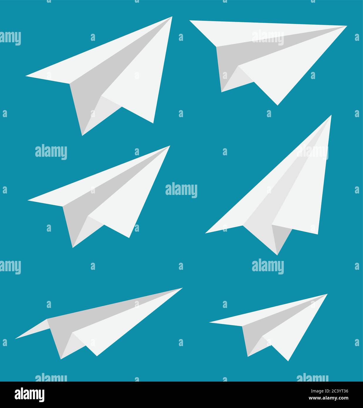 Vector paper plane icons Stock Vector Image & Art - Alamy
